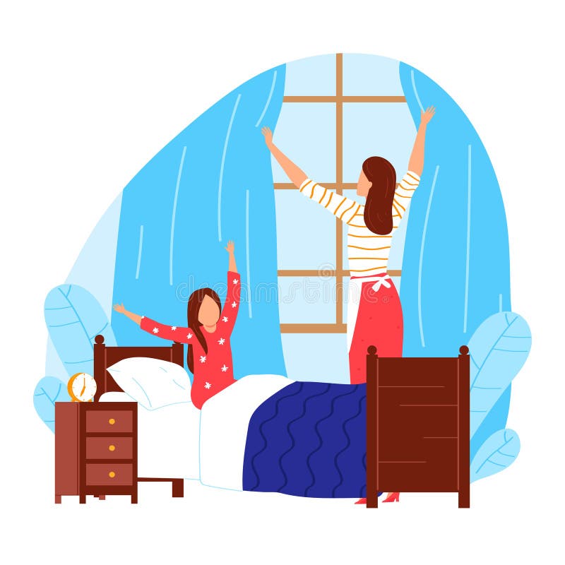 Girl Wake Up Early Stock Illustrations 337 Girl Wake Up Early Stock