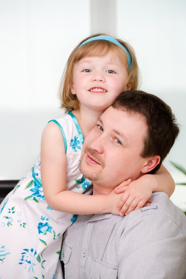 Daughter and dad stock photo. Image of inside, females - 10347088