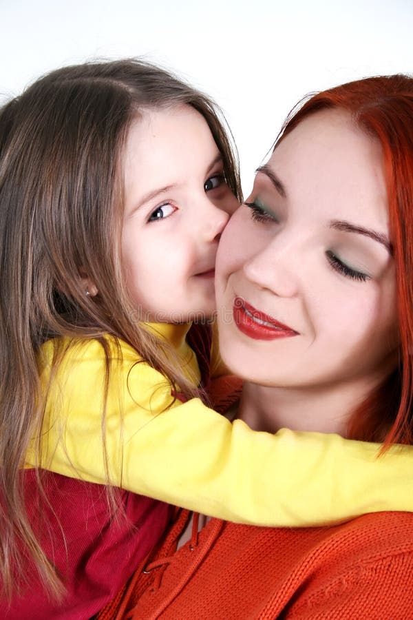 Daughter with mother stock photo. Image of kindergarten - 13259326