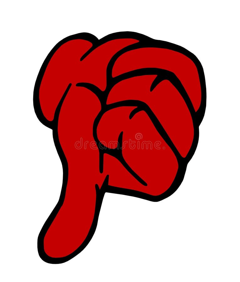 Daumen oben stock abbildung. Illustration von getrennt - 8356319