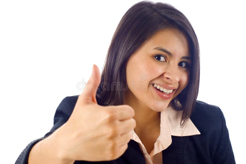 Daumen OBEN! stockfoto. Bild von gesund, herrlich, schön - 12801558