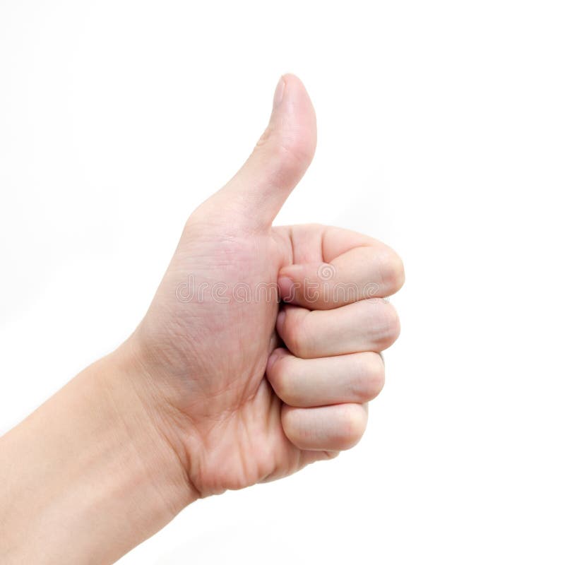 Daumen ub Handsymbol stockbild. Bild von finger, geste - 31785227