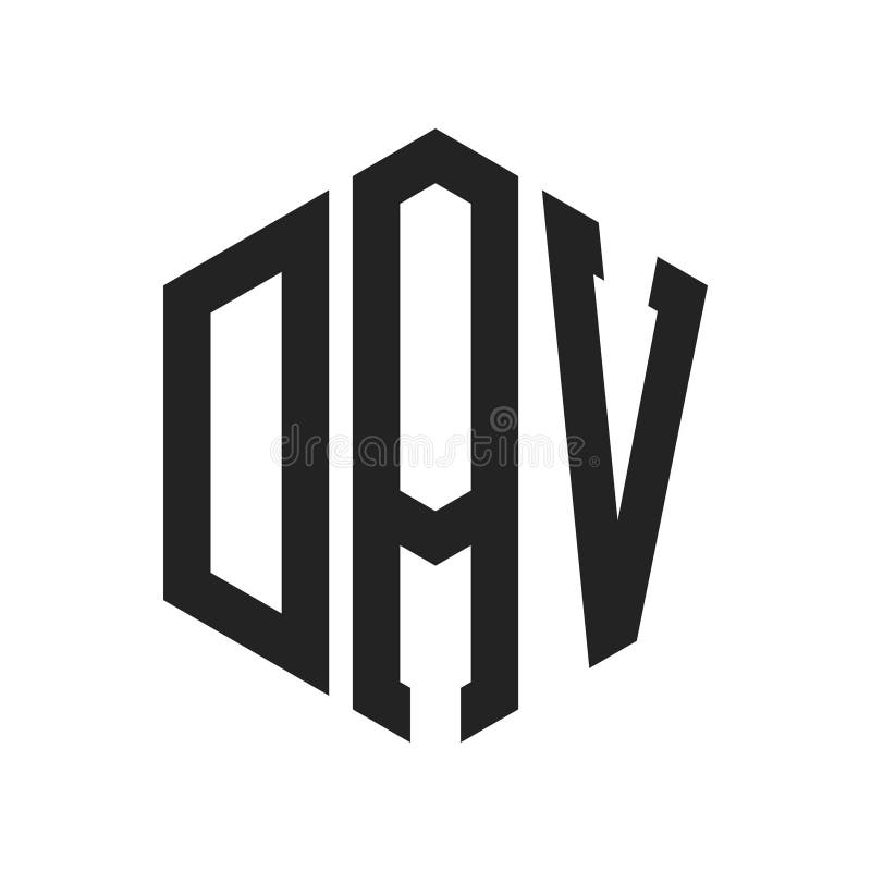 DAV Logo Design. Initial Letter DAV Monogram Logo Using Hexagon Shape ...