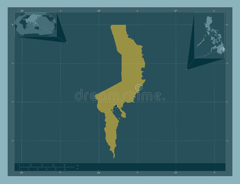 Davao Oriental, Philippines. Solid. Capital Stock Illustration ...