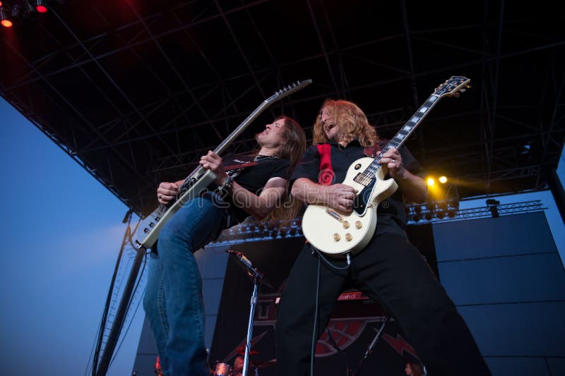 Dave Rude and Frank Hannon editorial photography. Image of casino ...