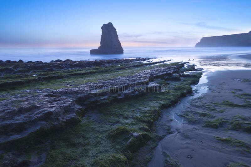 Davenport Beach Sunset stock image. Image of wave, california - 29745743