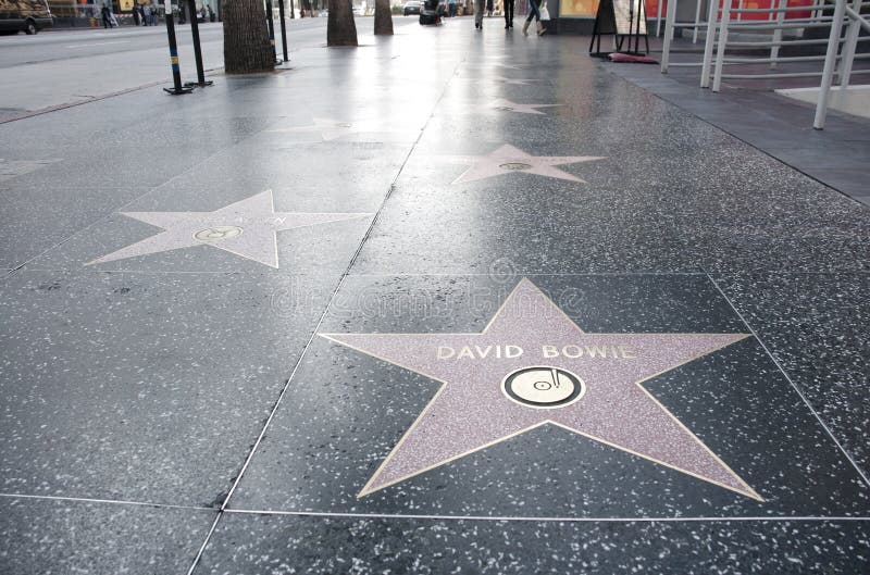David Bowie s star editorial image. Image of shape, sidewalk - 22208205