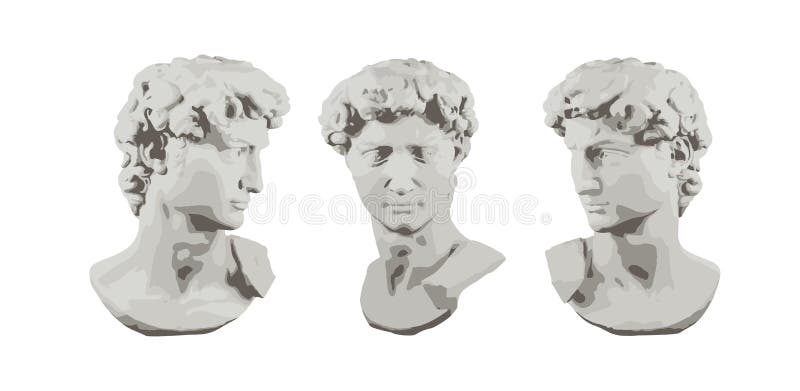 David Statue Drawing Stock Illustrations – 477 David Statue Drawing ...