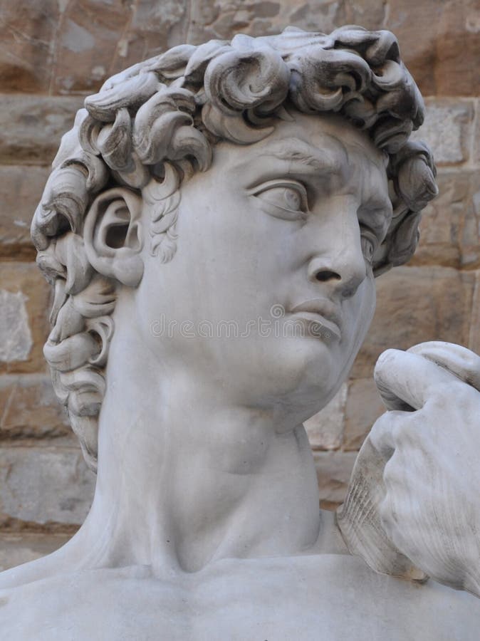 Testa Di David Del Michelangelo Immagine Stock - Immagine di testa ...