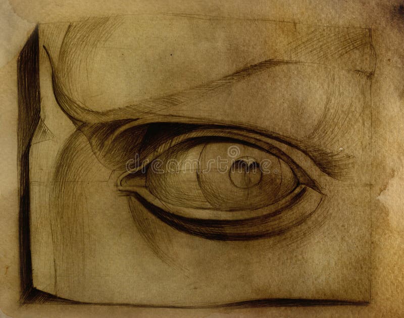 Surreal Eye stock illustration. Illustration of square - 22003493