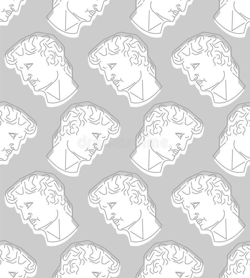 David Head Michelangelo Statue Stock Vector - Illustration of culture ...