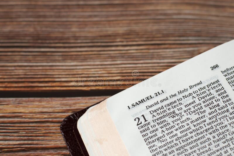 David and Holy Bread, Biblical Verses in Bible Book of Samuel 1 Placed ...