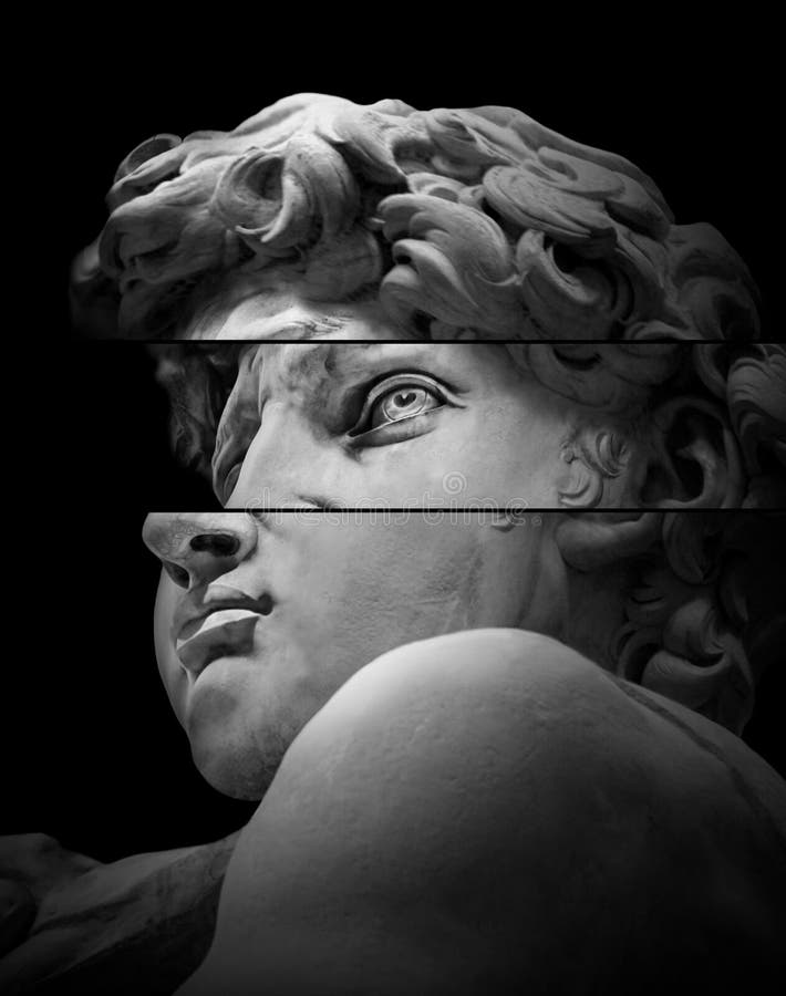 David by Michelangelo Isolated , Renaissance Sculpture Created in ...