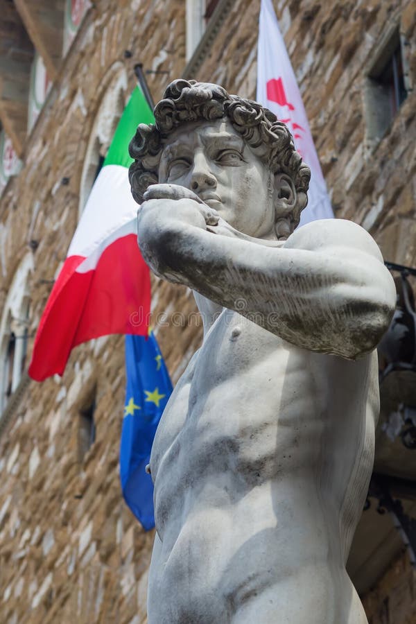 David Statue in Florence, Italy Stock Photo - Image of landmark ...
