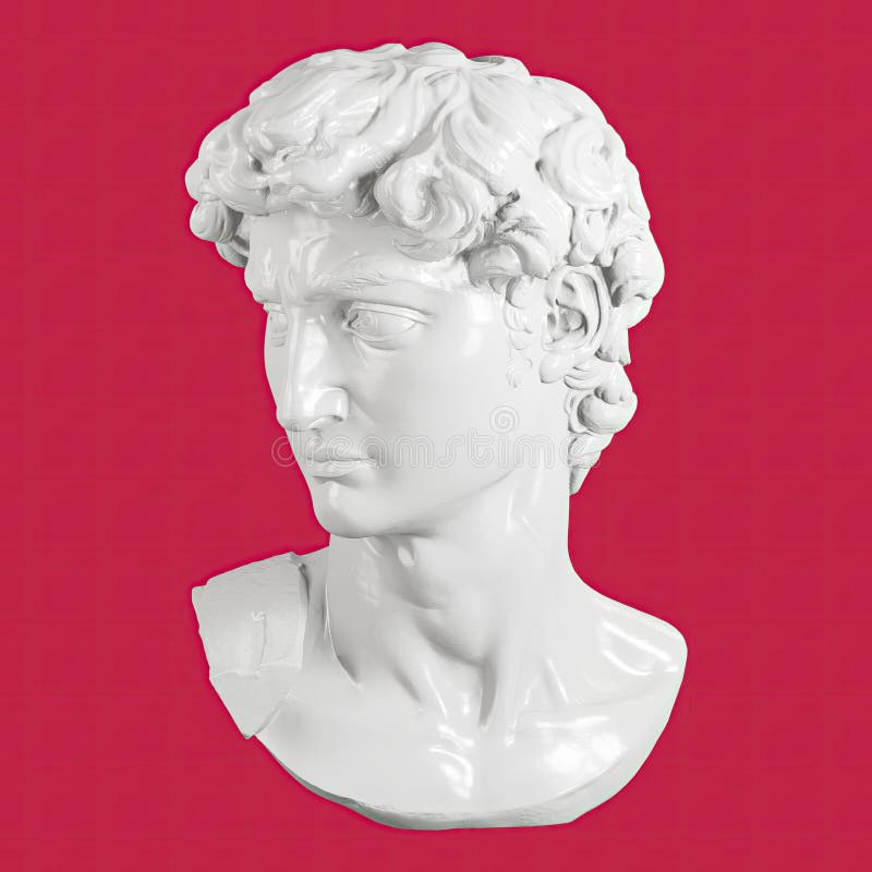 David Statue on Isolated Background. 3d Rendering Stock Illustration ...