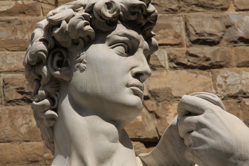 David Staty I Marmor Som Göras Av Donatello, Bargello Museum I Florence ...