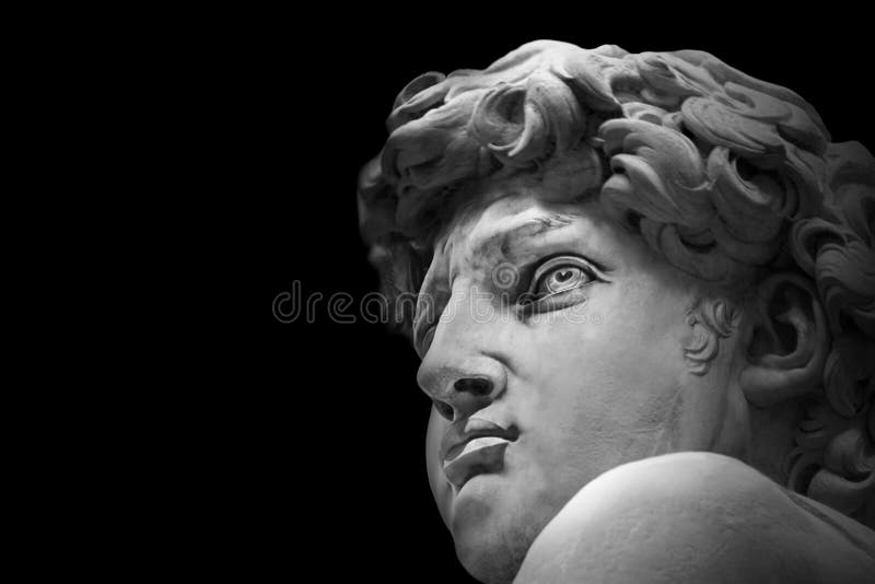 David Van Michelangelo Met Een Medisch Masker Met Een Renaissance ...