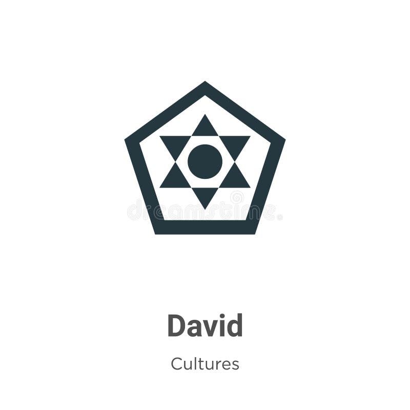 David Vector Icon on White Background. Flat Vector David Icon Symbol ...
