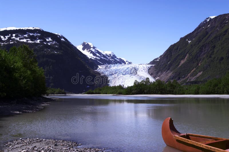 Davidson Glacier stock photo. Image of paddle, trip, freshwater - 206202