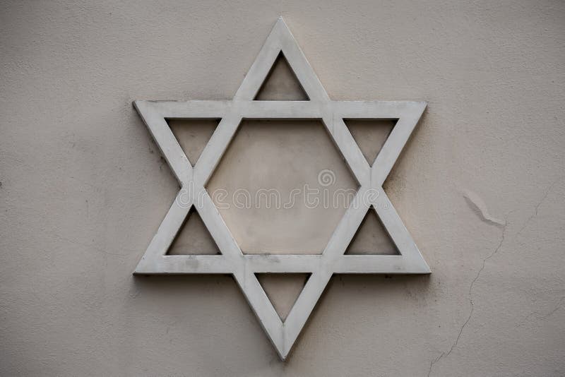 Davidsstern, Symbol Des Judentums Stockfoto - Bild von jerusalem ...