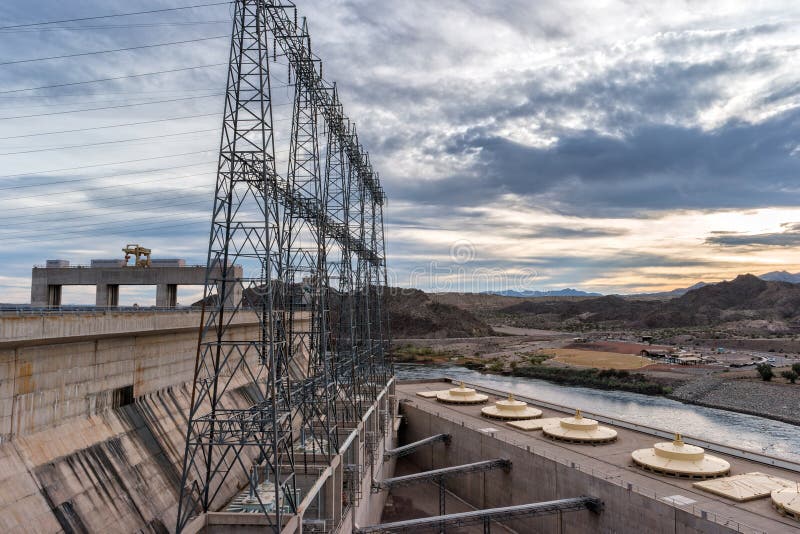 Davis Dam generating units stock image. Image of generating - 67010507
