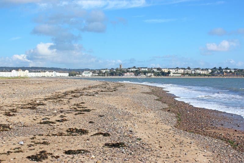 Exmouth De Dawlish Warren Beach Foto de Stock - Imagem de ondas, dunas ...