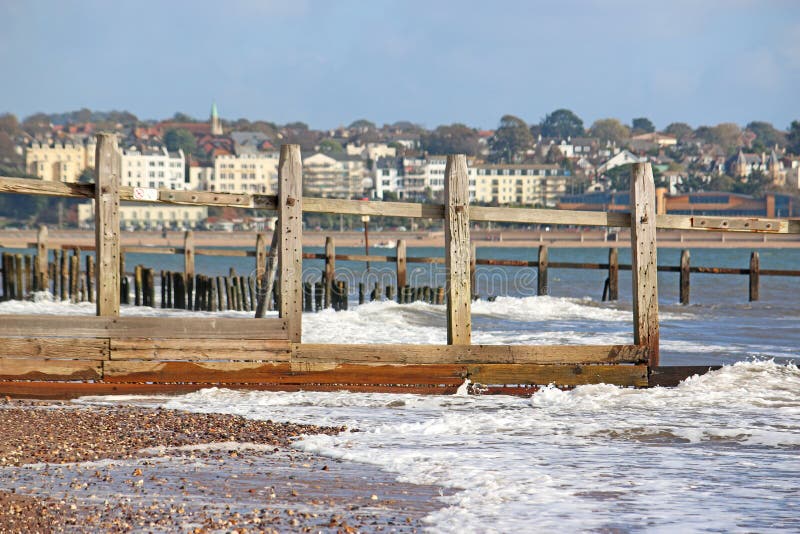 Dawlish Warren Beach stock image. Image of defence, coastal - 107838381