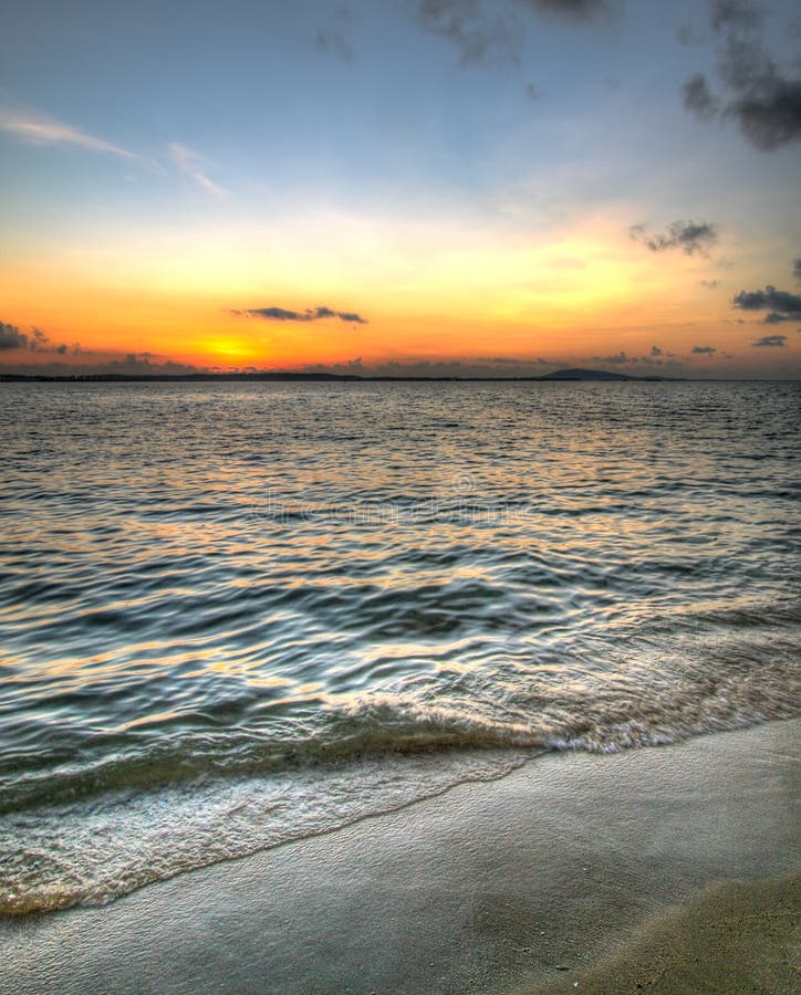 Dawn at the Beach stock image. Image of colors, range - 5611585