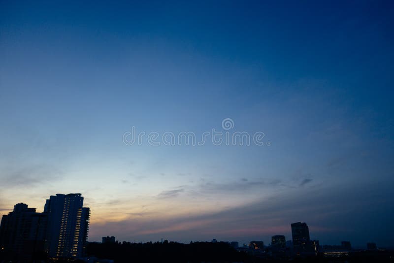 Dawn Blue Sky stock photo. Image of clear, blue, cloudy - 93780454