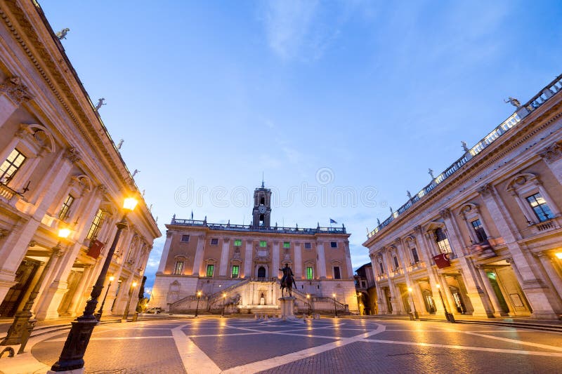 Dawn on Capitol Hill. Rome, Italy Editorial Photography - Image of ...