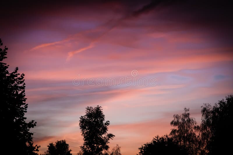 Dawn. Cloud in the Sky at the Back of the Sun. Stock Photo - Image of ...