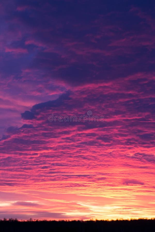 Dawn with dark clouds stock photo. Image of color, crescent - 167555364