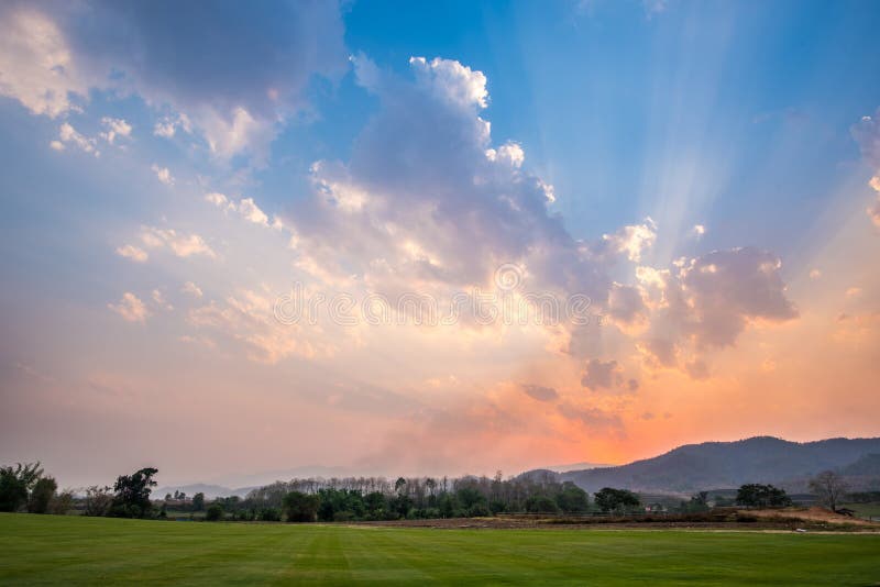 Dawn of the day stock image. Image of nature, sunset - 73290185