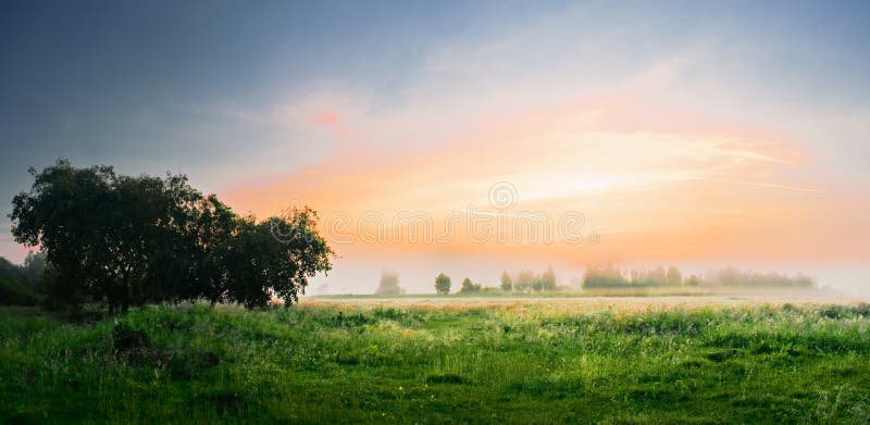 Dawn in a field stock image. Image of season, dawn, halo - 27421905