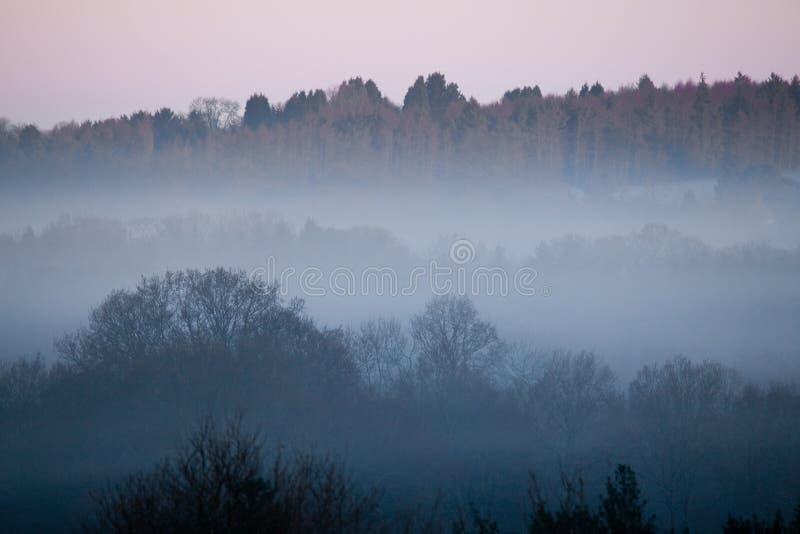 Dawn Mist stock image. Image of sunlight, belt, sunrise - 18234185
