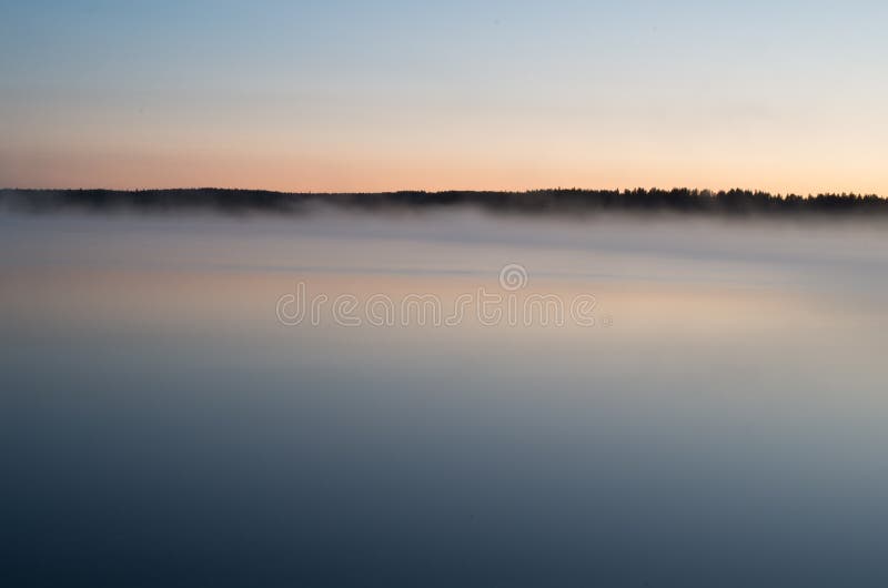 Dawn mist on the river stock photo. Image of russia, landscape - 54989646