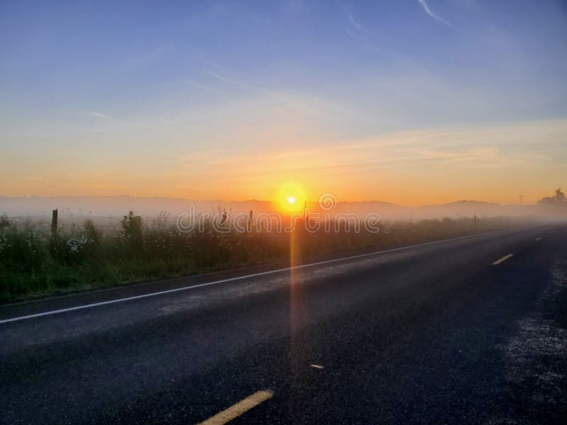 Dawn of a new day stock photo. Image of cloud, road - 188434218