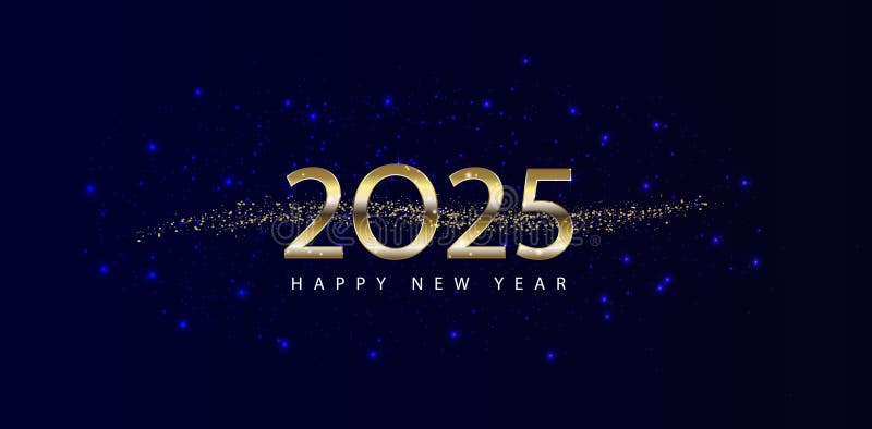 The Dawn of a New Era Happy New Year 2025 Stock Illustration ...