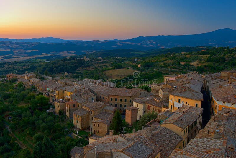 The Village of Vallata in Campania Region, Italy. Stock Image - Image ...