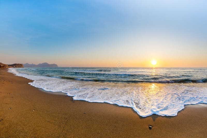 Dawn by the sea stock photo. Image of sunrise, morning - 165594710