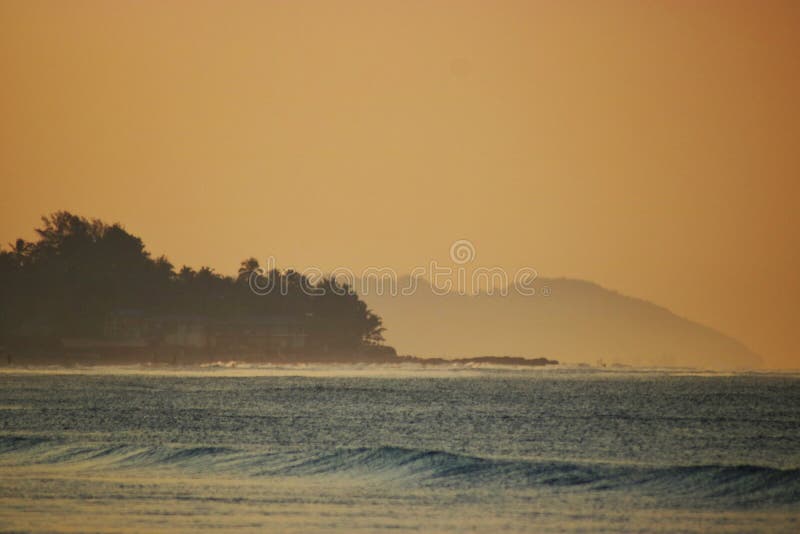 Dawn at sea stock photo. Image of waves, sunrise, rushing - 136415592