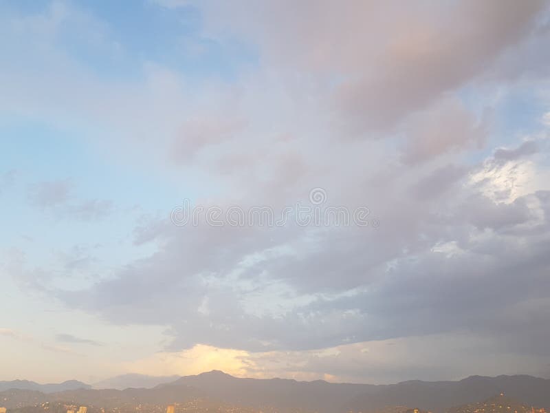 Dawn Sky with Cloud, Nature Weather Background. Environment, Atmosphere ...