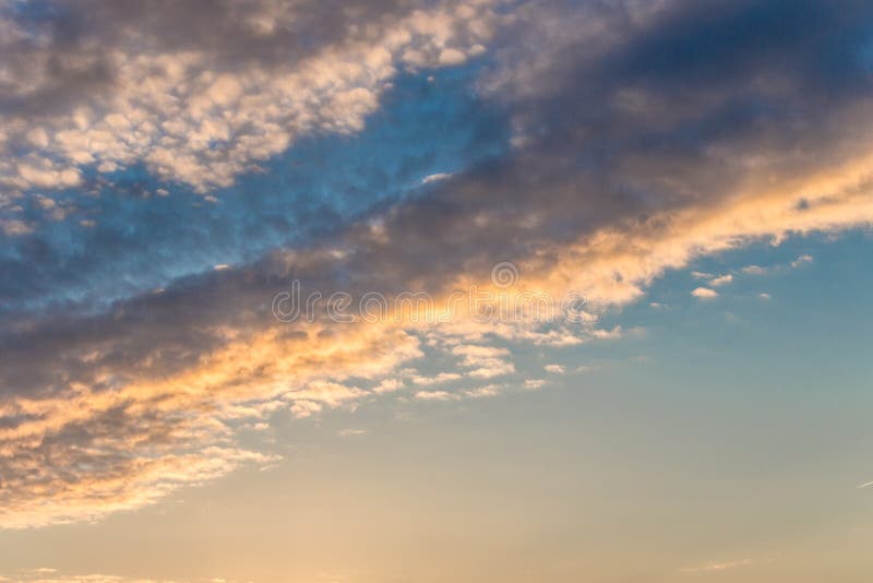 Dawn sky stock image. Image of dawn, clouds, light, orange - 83615201