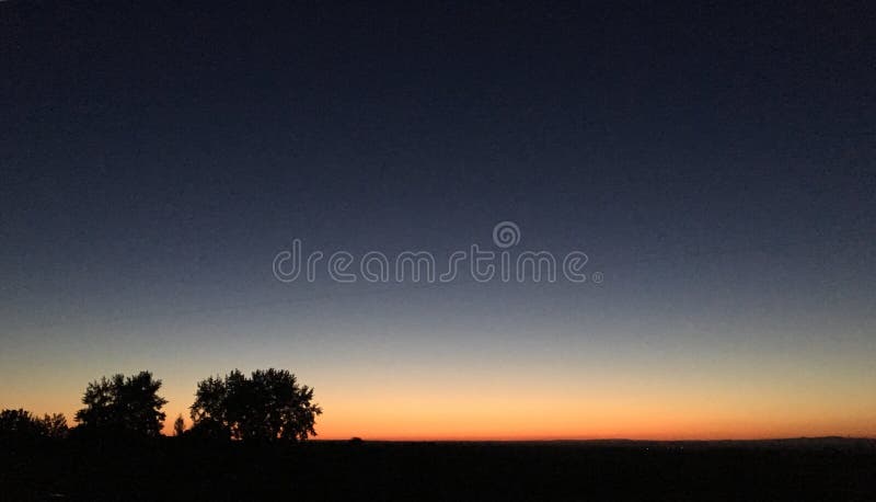 Dawn skyline stock image. Image of trees, skyline, sunset - 82371233