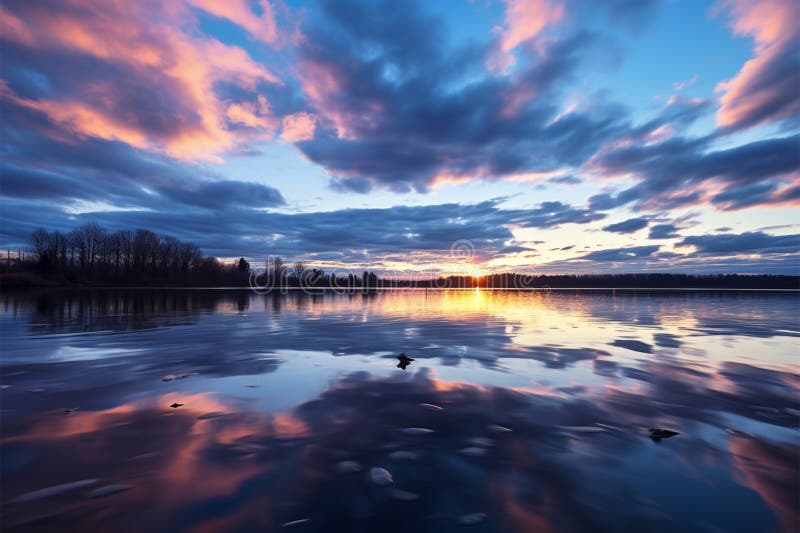 Dawn Spectacle Time Lapse Captures Clouds Dancing Over a Tranquil Lake ... Dawn Spectacle Time Lapse Captures Clouds Dancing Over a Tranquil Lake ...