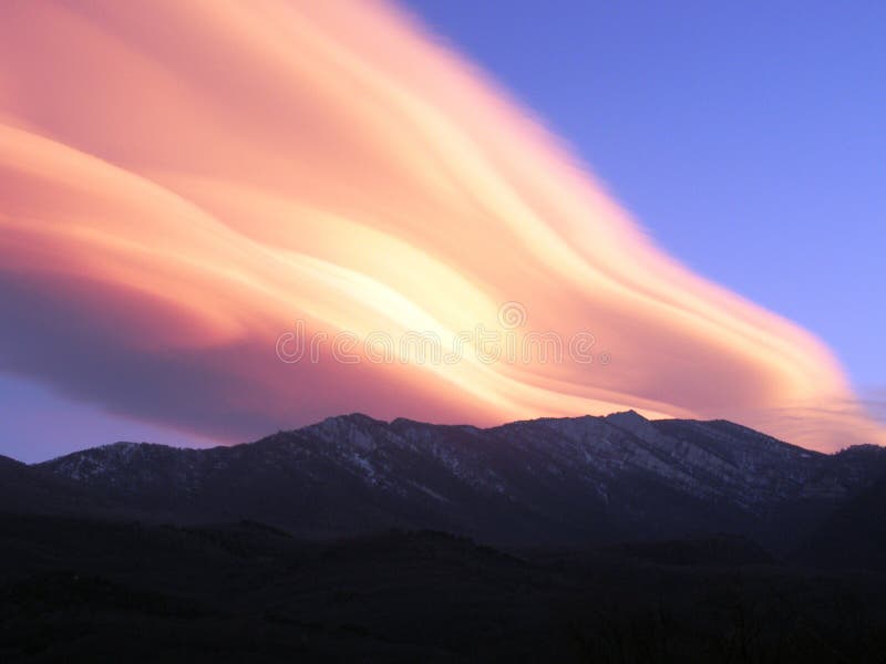 Dawning in mountain stock image. Image of mountain, phosphorescence ...