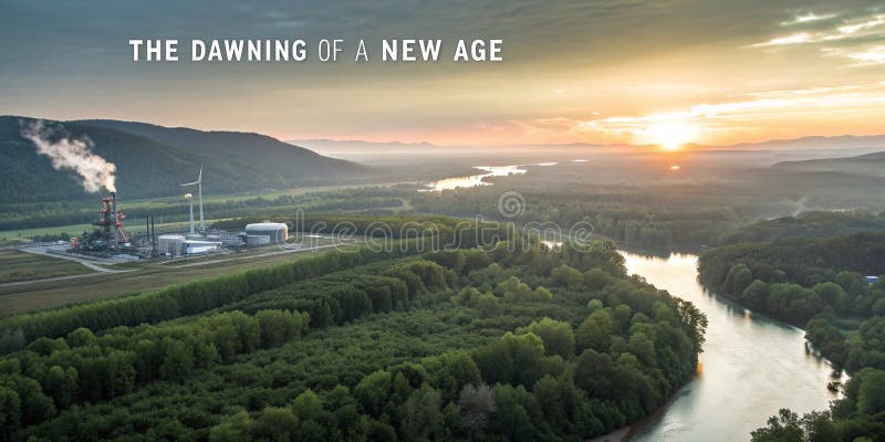 The Dawning of a New Age - Evolution and Environment Concept Stock ...