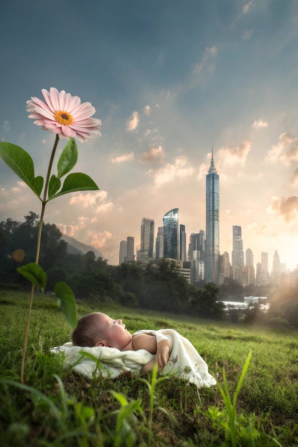 The Dawning of a New Age - Evolution and Environment Concept Stock ...