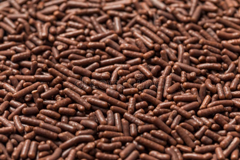 Dawrk Brown Chocolate Candy Sprinkles Stock Photo - Image of chocolate ...
