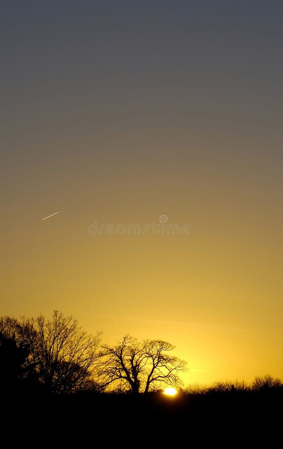 Day Break stock image. Image of sunup, bright, trees, shadows - 55981